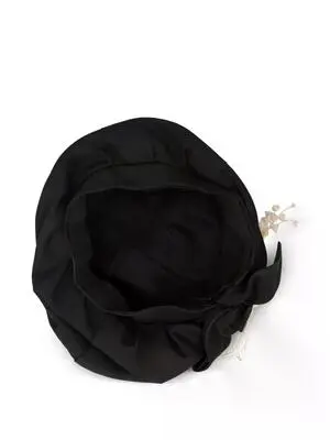 Vintage Floral-embellished Pillbox Hat