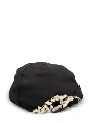 Vintage Floral-embellished Pillbox Hat