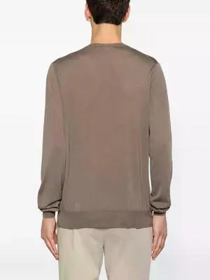 Tagliatore V-neck Sweater - Brown