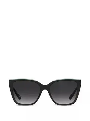 Moschino Heart-motif Cat-eye Sunglasses - Black
