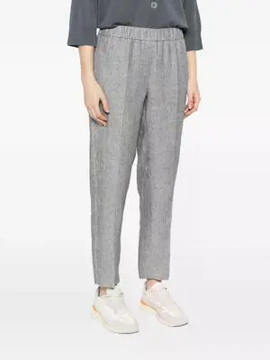 Peserico Tapered Leg Trousers With Elasticated Waistband
