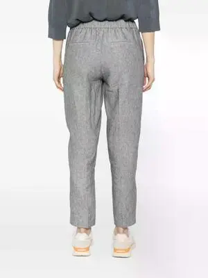 Peserico Tapered Leg Trousers With Elasticated Waistband