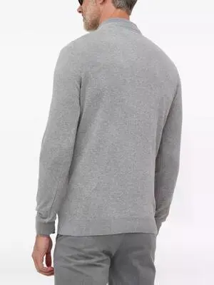 Barbour Pima Logo-embroidered Sweater - Grey