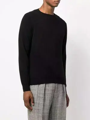 DELL'OGLIO Crew-neck Cashmere Jumper - Black