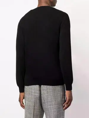 DELL'OGLIO Crew-neck Cashmere Jumper - Black