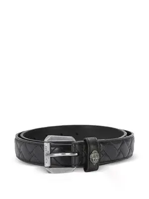 Kurt Geiger Kensington Leather Belt - Black