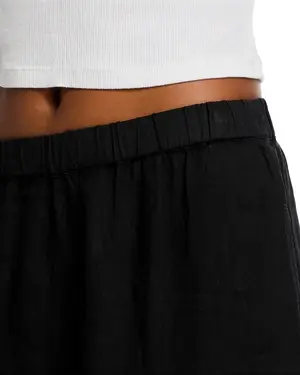 Velvet By Graham & Spencer Camber Linen Balloon Pants - Black