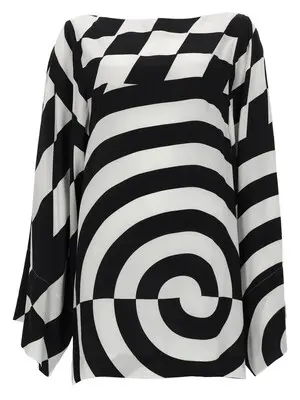 Dries Van Noten Printed Viscose Blouse - Multicolour