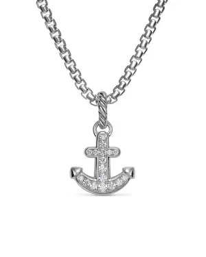 David Yurman Anchor Amulet With Diamonds