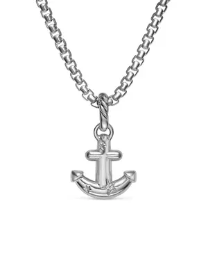 David Yurman Anchor Amulet With Diamonds