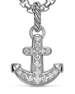 David Yurman Anchor Amulet With Diamonds