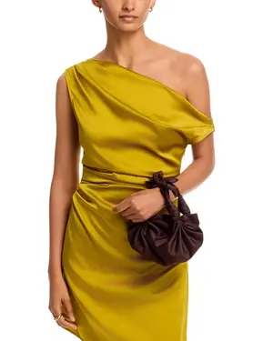NLA COLLECTION Satin Wristlet - Brown