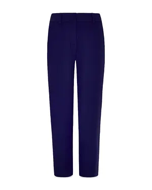 MILLY Nicola Cady Cropped Pants - Navy