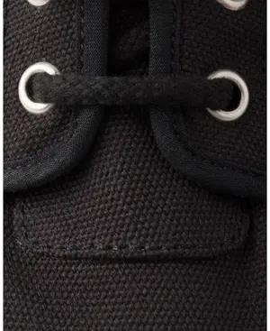 Prada Canvas Lace-up Ankle Boots - Black