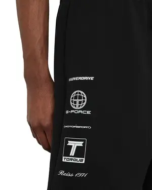 REISS Motorsport Relaxed Fit 18.5" Shorts - Washed Black