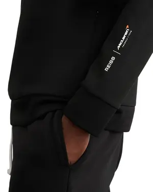 REISS Regular Fit Half Zip Logo Sweatshirt