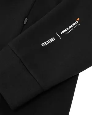 REISS Regular Fit Half Zip Logo Sweatshirt