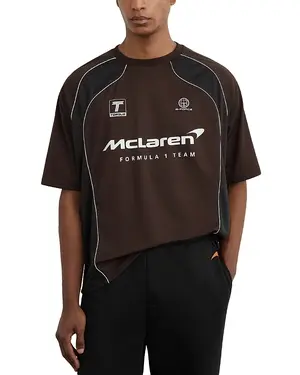 REISS Formula 1 Team Racing T-shirt - Chocolate