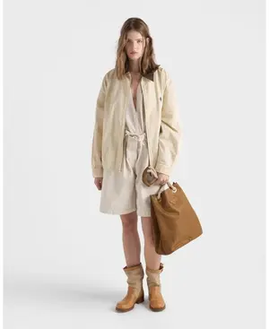 Prada Large Re-nylon Bucket Bag - Brown