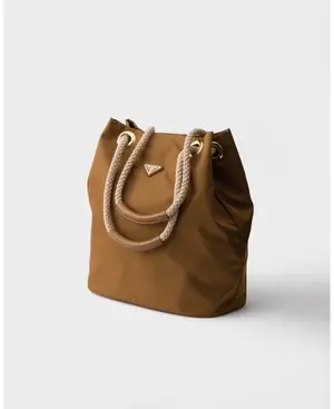 Prada Large Re-nylon Bucket Bag - Brown