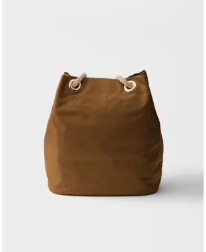 Prada Large Re-nylon Bucket Bag - Brown