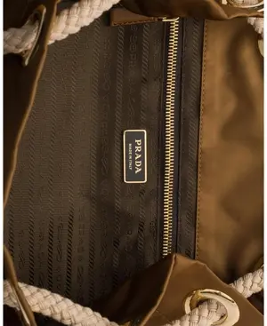 Prada Large Re-nylon Bucket Bag - Brown