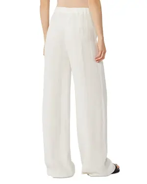 Max Mara Linen Drawstring Wide-leg Pants