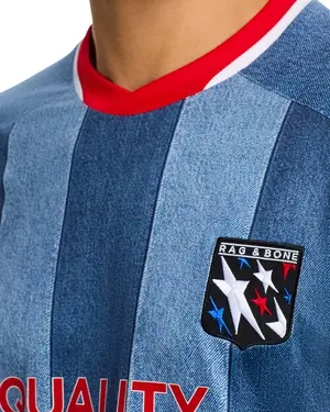 Rag & Bone Miramar Quality Guaranteed Soccer Jersey - Indigo