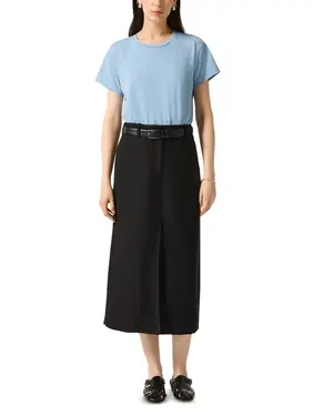 ARGENT Tailored Midi Skirt