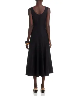 ARGENT Godet Midi Dress