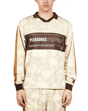 PLEASURES Graphic Skull Polo Jersey
