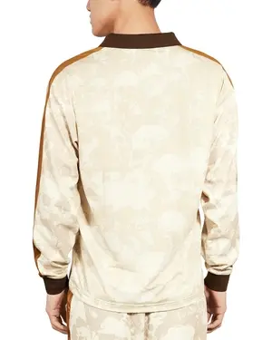 PLEASURES Graphic Skull Polo Jersey