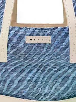 Marni Woven Shoulder Bag - Blue