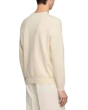 Sandro Crochet Flower Knit Sweatshirt