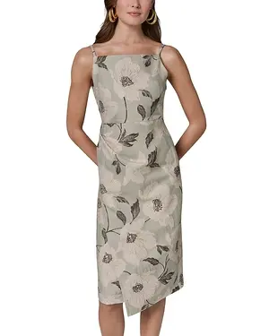 Donna Karan New York Printed Floral Midi Dress