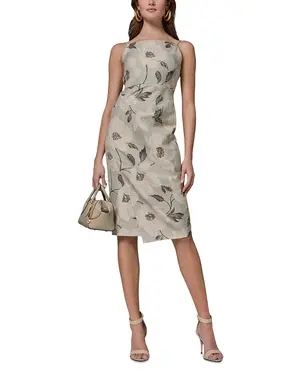 Donna Karan New York Printed Floral Midi Dress