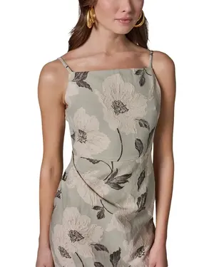 Donna Karan New York Printed Floral Midi Dress