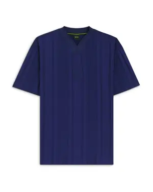 BOSS X World Cup Relaxed Fit Luxe Stripe T-shirt - Navy