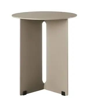 MODWAY Tecton Outdoor Patio Aluminum Side Table - Khaki