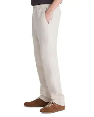 Madewell Regular Fit Linen Pants - Bleached