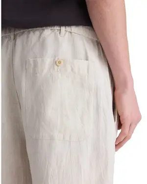 Madewell Regular Fit Linen Pants - Bleached