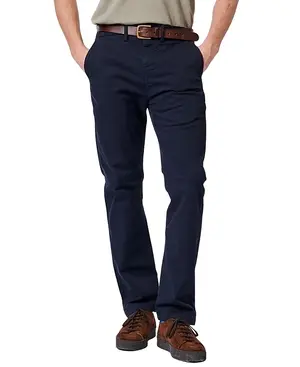 AUBIN Witham Straight Leg Stretch Chino Pants - Navy