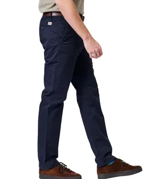 AUBIN Witham Straight Leg Stretch Chino Pants - Navy