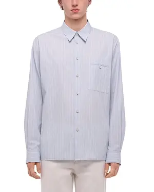 Helmut Lang Relaxed Shirt - Light Blue Multi