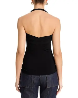 Helmut Lang Twist Halter Top