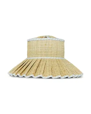 Lorna Murray Luxe Capri Straw Hat - Blue