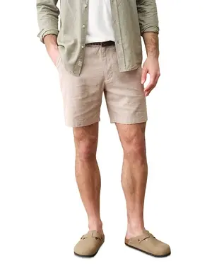 Marine Layer Saturday Hemp 7" Chino Short - Taupe