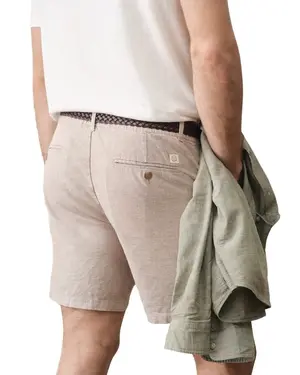 Marine Layer Saturday Hemp 7" Chino Short - Taupe