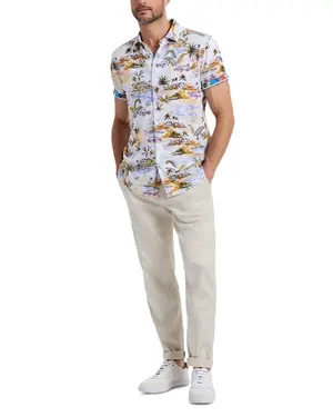 Robert Graham Curtis Tropical Graphic Shirt