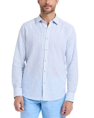 Robert Graham Wythburn Striped Long Sleeve Woven Shirt
